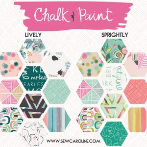 RARE - 35" REMNANT - Chalk & Paint by Sew Caroline for Art Gallery #CHP ...