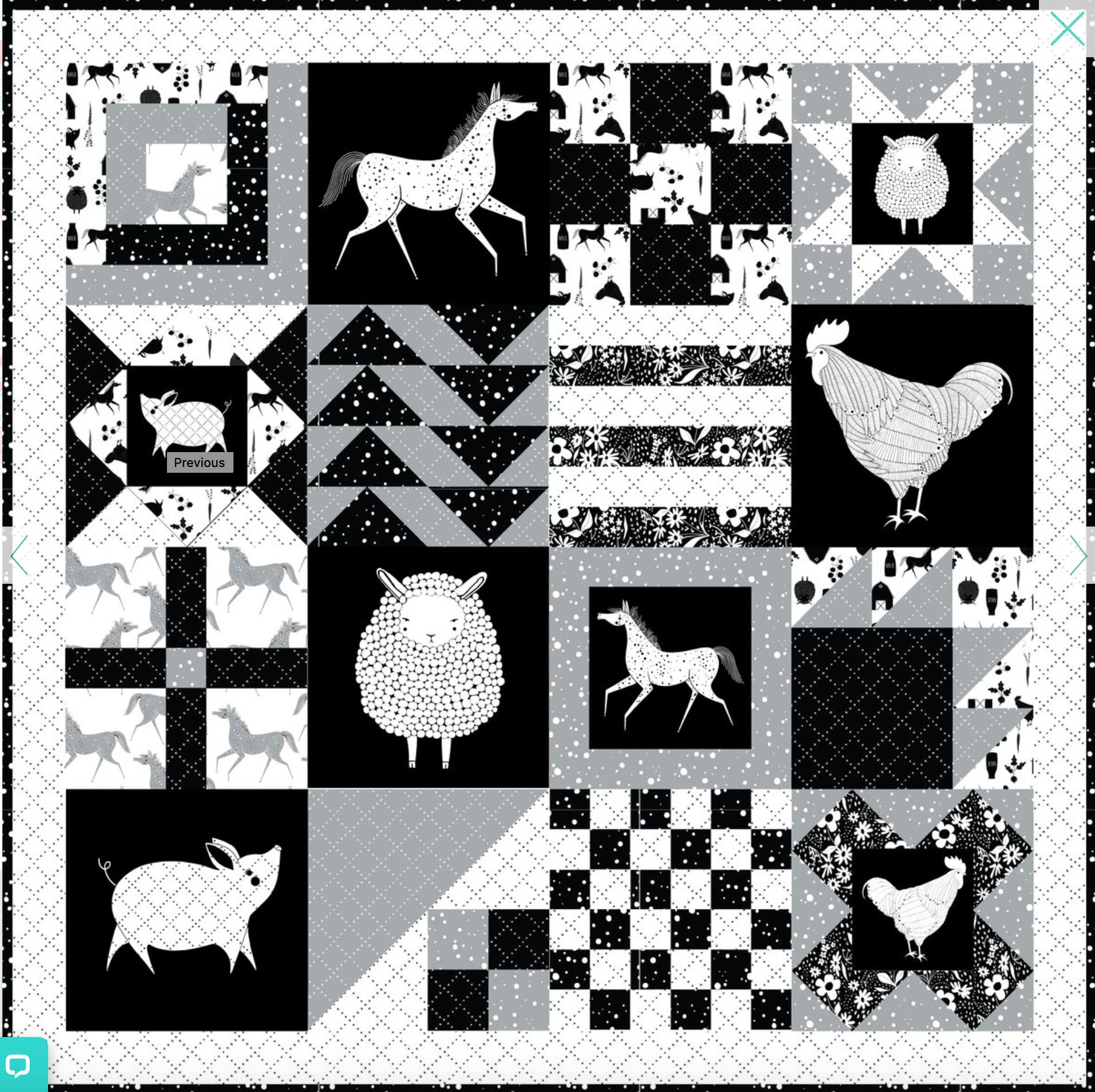 RARE 24 X 44 PANEL Farm Charm by Gingiber for Moda | Etsy