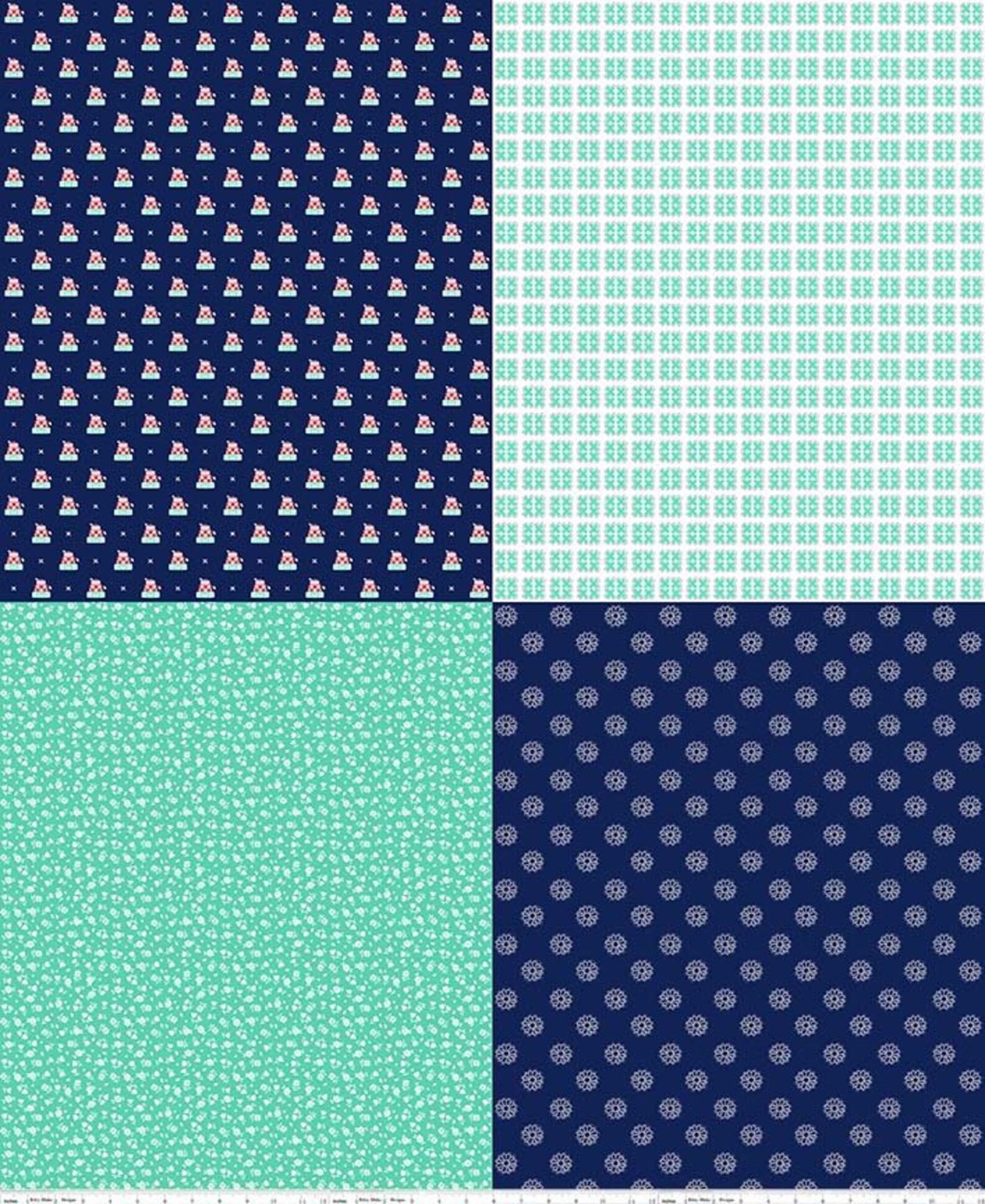 FAT QUARTER PANEL A Little Sweetness by Tasha Noel for Riley | Etsy