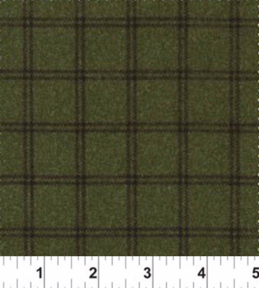 Rare by the Continuous HALF Yard Berties Year Woolies FLANNEL by Bonnie ...