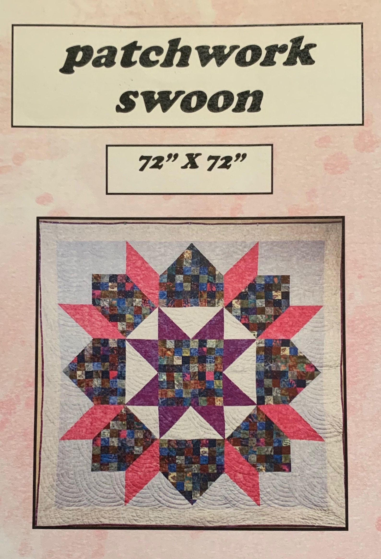BATIK QUILT KIT Patchwork Swoon Pattern Kit Includes All | Etsy