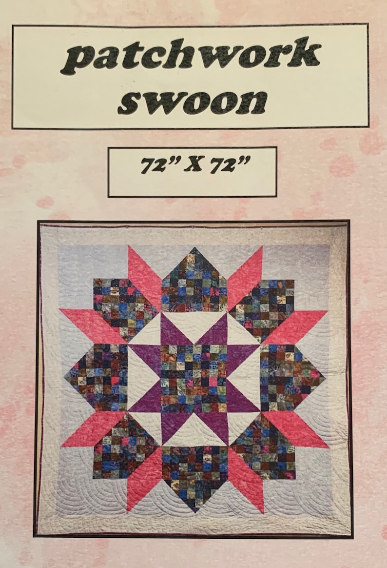 BATIK QUILT KIT Patchwork Swoon Pattern Kit Includes All | Etsy