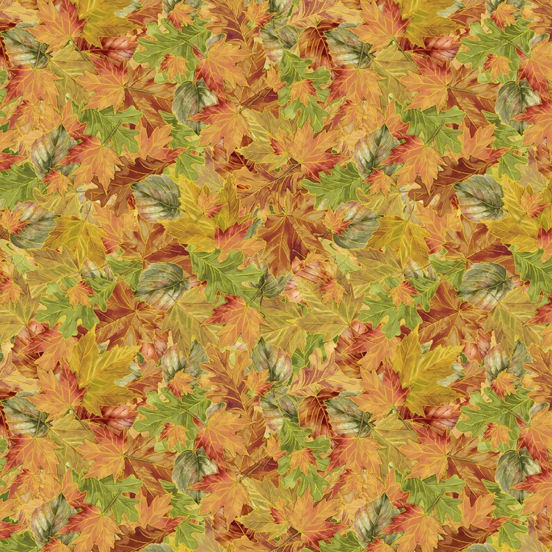 RARE by the Continuous HALF YARDS Autumn Symphony for | Etsy
