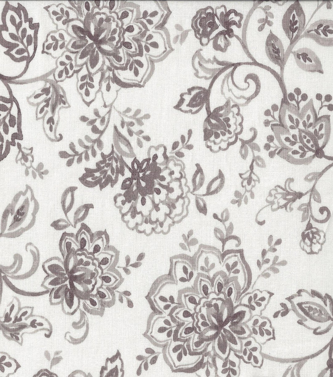 By the Continuous HALF YARD - Tonality Grey, Large Beautiful Patterned ...