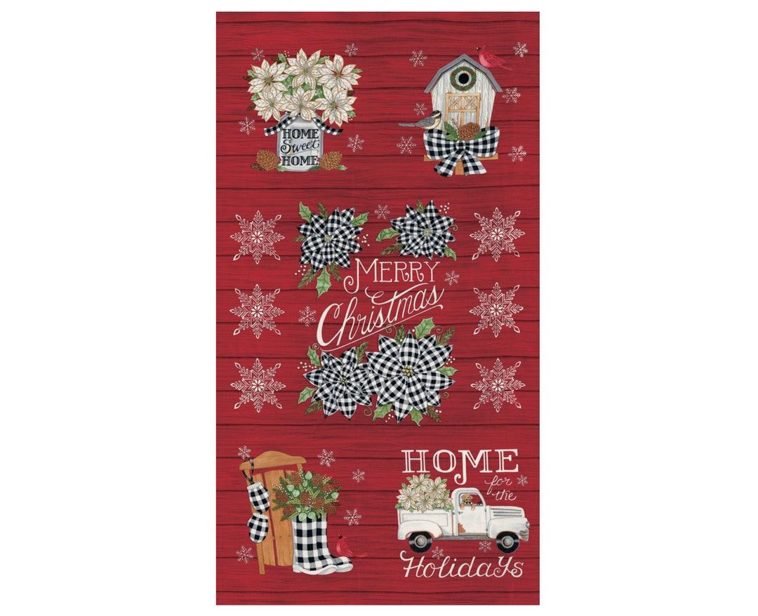 24” X 44” PANEL - Home Sweet Holidays by Deb Strain for Moda Fabrics ...