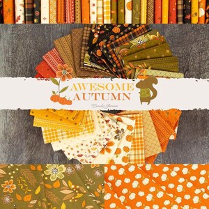 RARE - by the Continuous HALF YARDS - Awesome Autumn by Sandy Gervais for Riley Blake, #C12174 ...