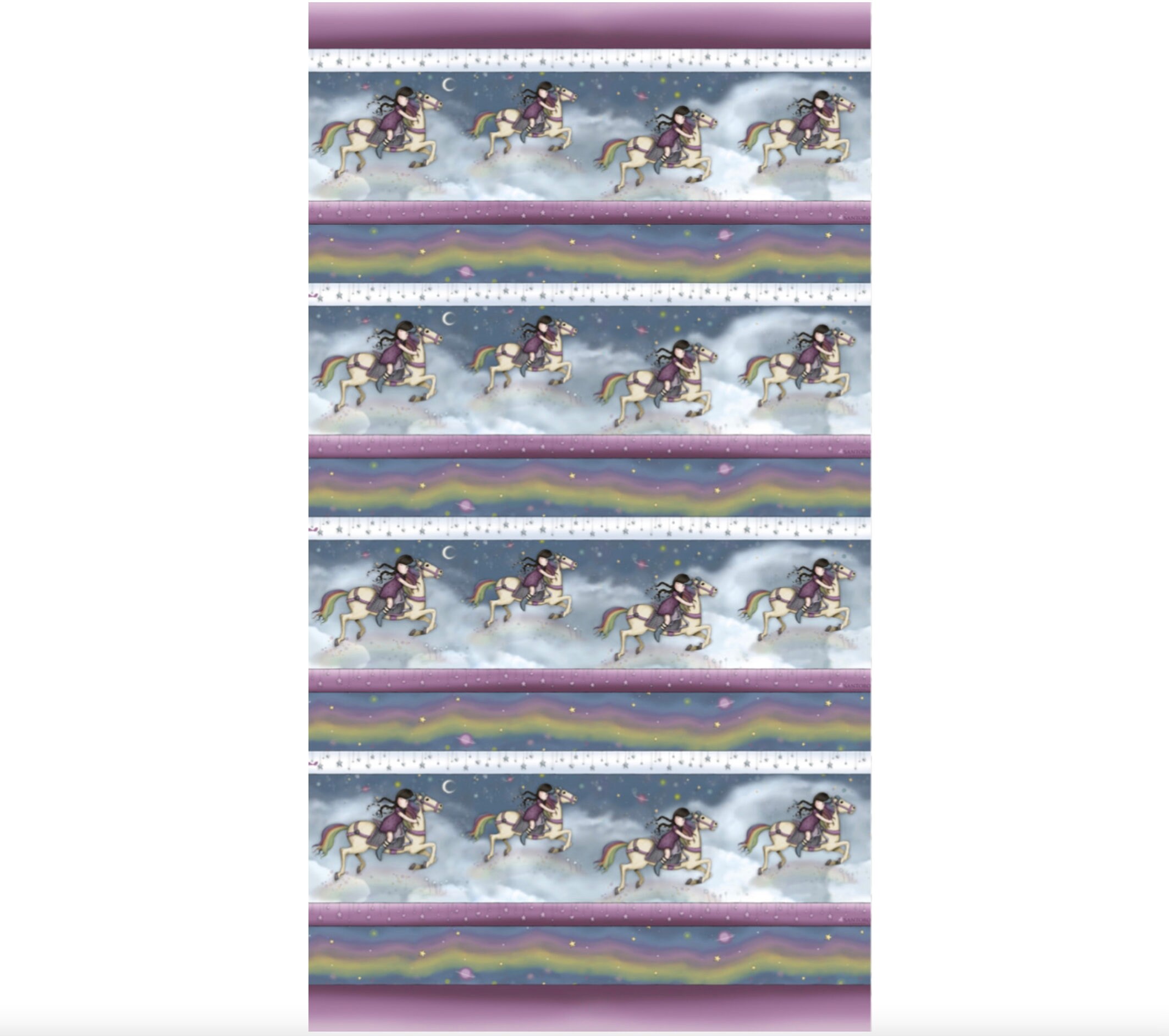 By The Continuous HALF YARD Rare Rainbow Dream by Santoro of Gorjuss ...