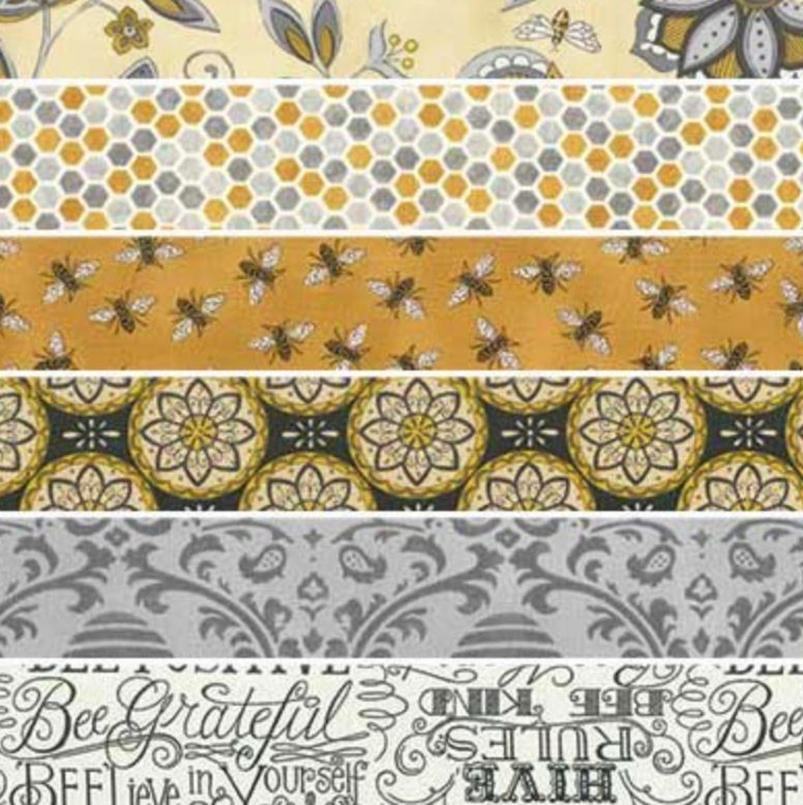 By the Continuous HALF YARD - Bee Creative by Deb Strain for Moda ...