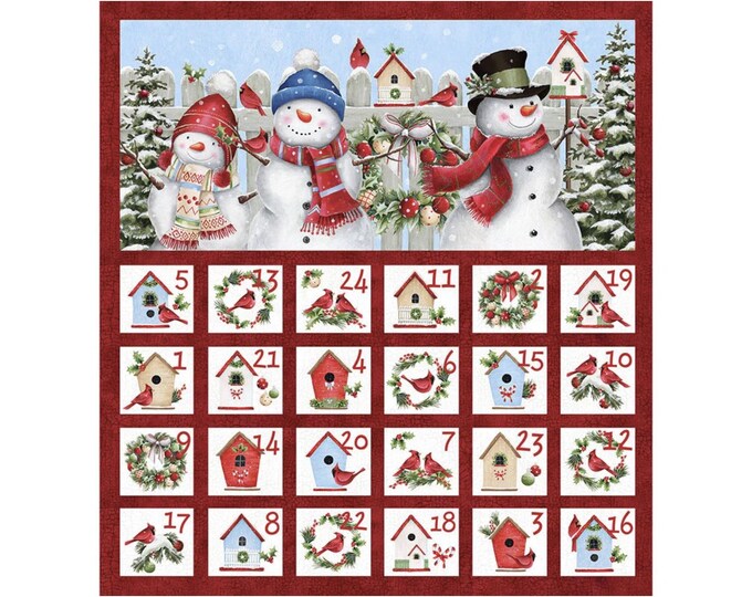 21” X 24" ADVENT CALENDAR Kit - Includes Printed Winter Welcome by EML ...