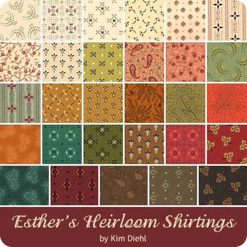 RARE by the Continuous HALF YARDS Esther's Heirloom - Etsy