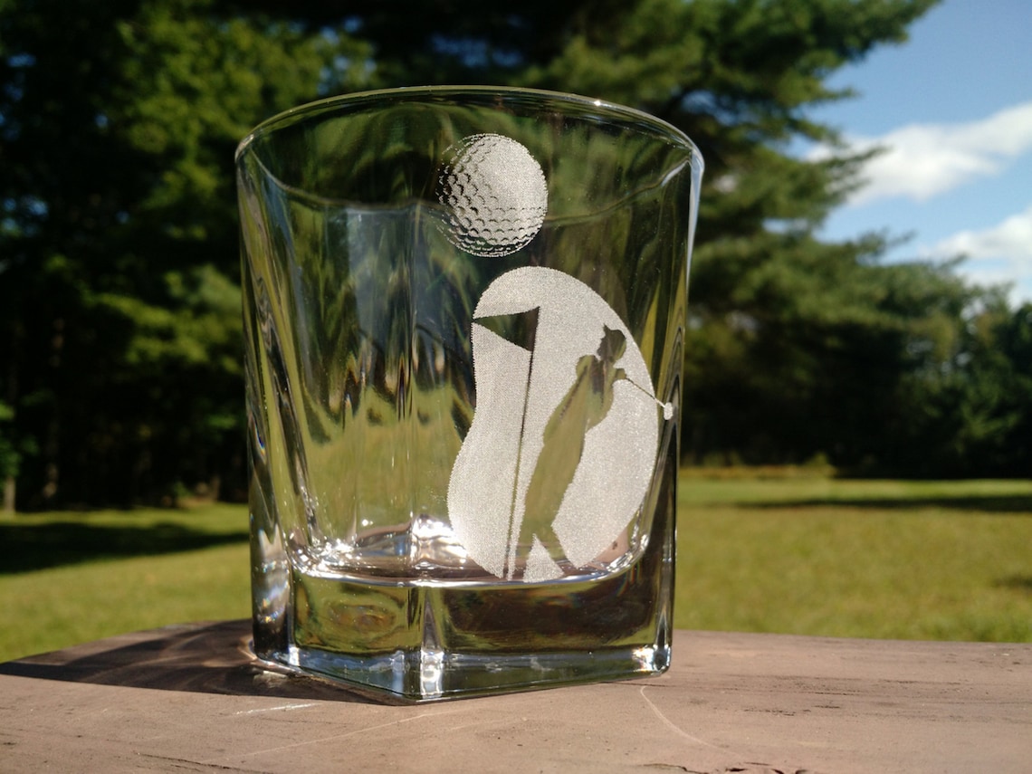 Golf Glass, Golf Ball, Driving Golf Ball, Gift for Golfers, Country ...