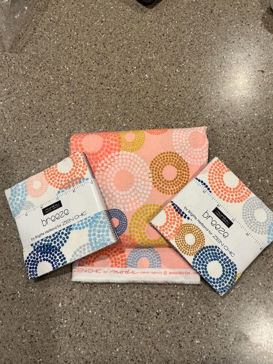 Breeze Zen Chic Moda 2 Charm Packs and 1.5 Yards Coordinated Fabric - Etsy