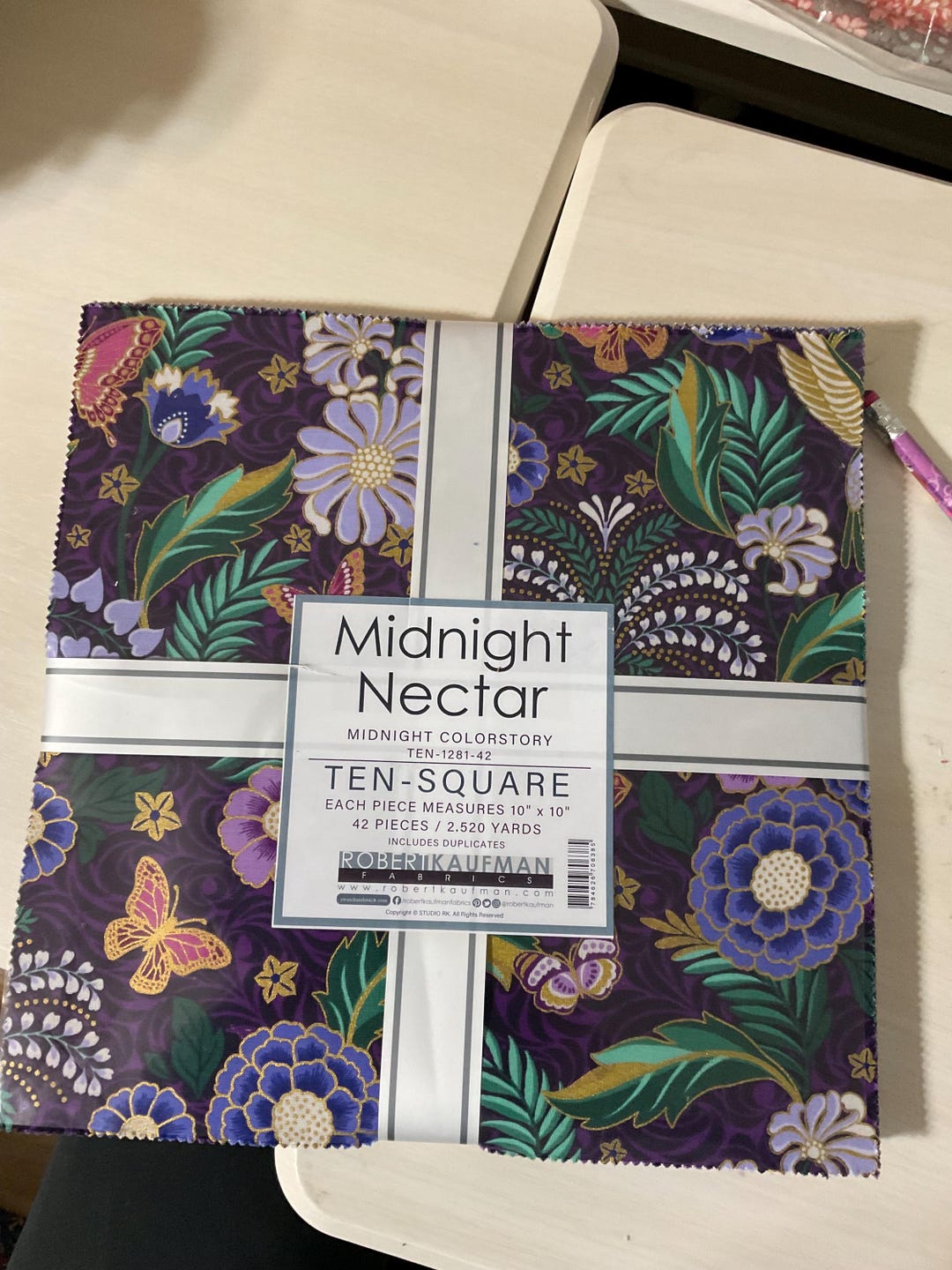 Midnight Nectar Ten Inch Squares Layer Cake by Studio RK for Robert ...
