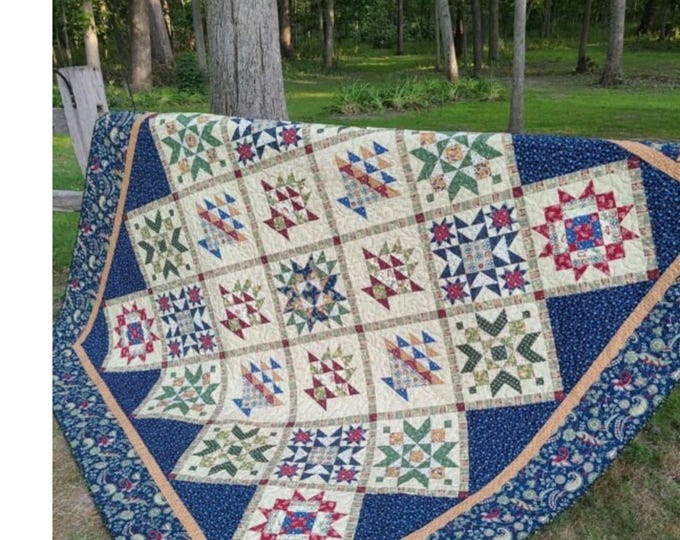 Vintage Sampler BOM Nancy Rink Featuring Vintage Charm Fabric by Judie ...