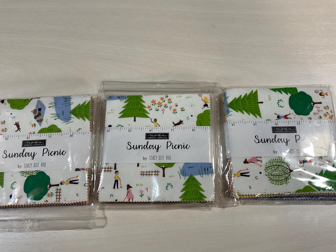 Sunday Picnic Stacy Iest Hsu Charm Pack Moda - Etsy