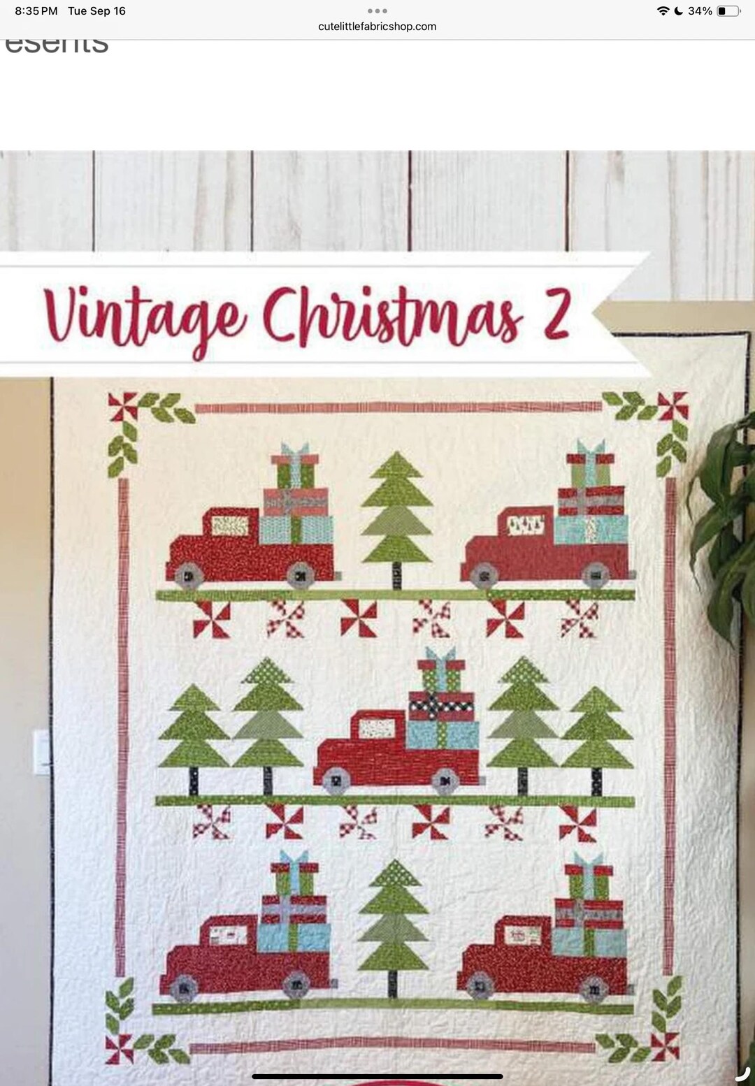 Vintage Christmas 2 Erica Made Quilt Kit Riley Blake 74x83 ‘twas Jill ...