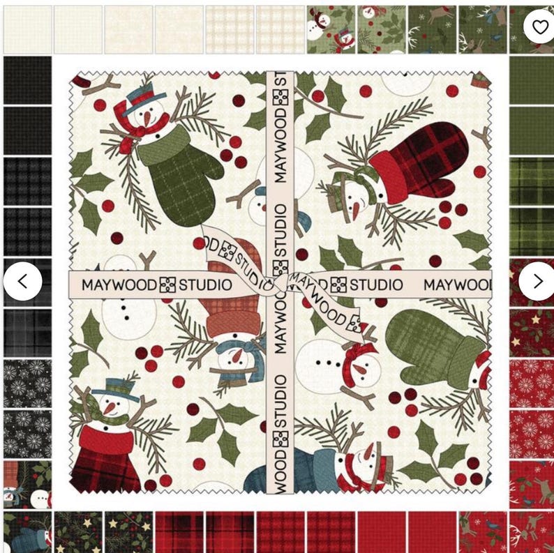 Holly Jolly Flannel Fat Quarter Bundle Maywood Studios - Etsy