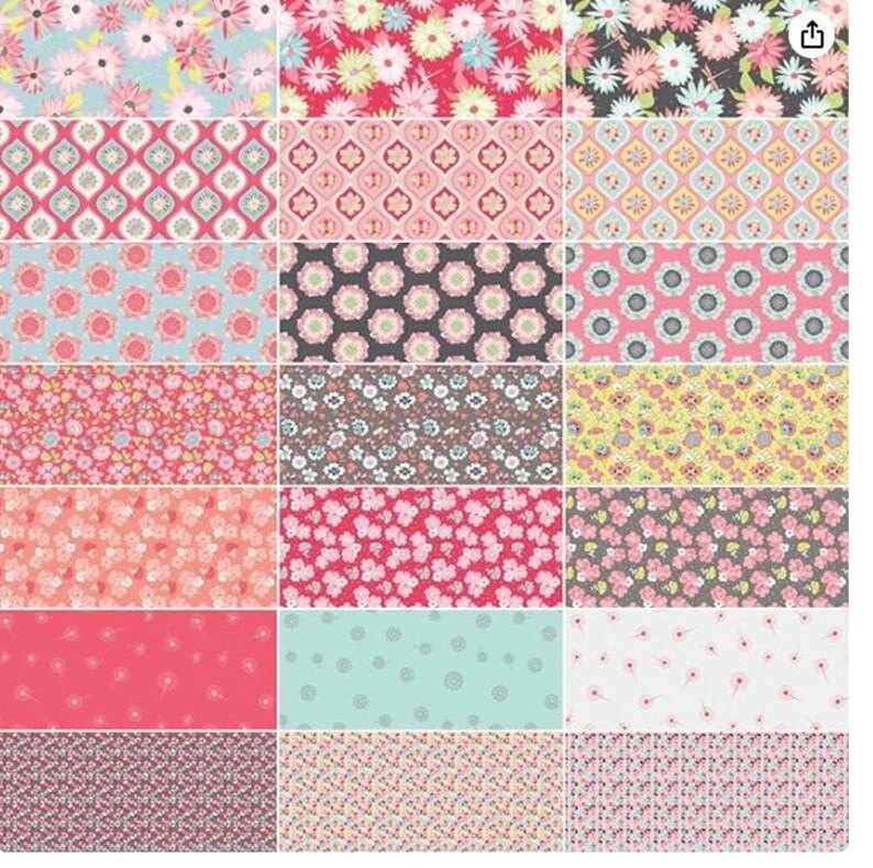 Paper Daisies Sue Daley Riley Blake Charm Pack OOP - Etsy