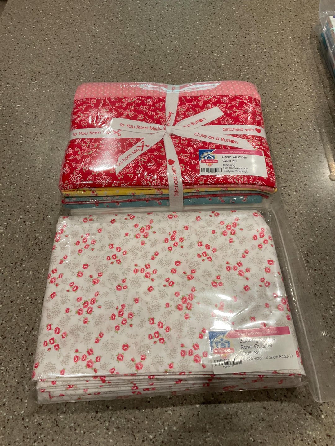 Rare Rose Quilt Kit: First Romance Pattern, Backing Included - Etsy
