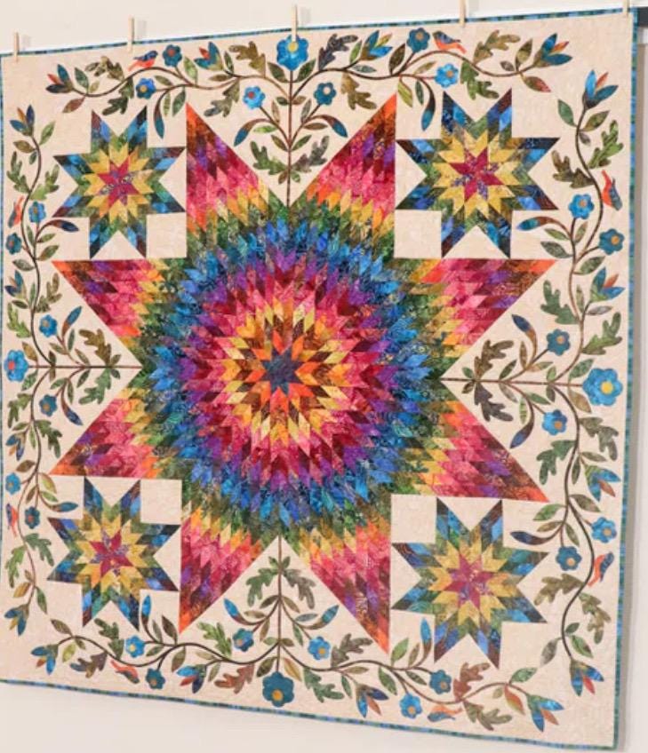 Rainbow Star Quilt Pattern: Edyta Sitar Laundry Basket Quilts With ...