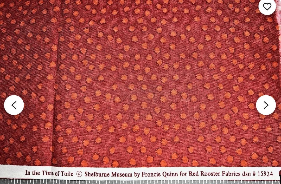 Red Rooster Toile Cotton Fabric - Shelburne Museum Reproduction - Etsy