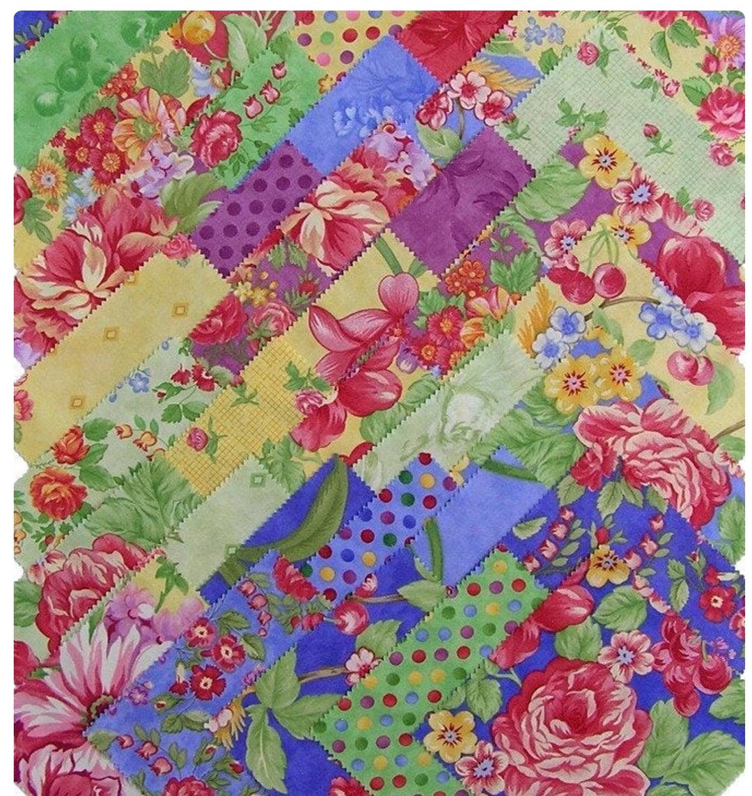 Maypole Jelly Roll Moda April Cornell Rare Oop - Etsy