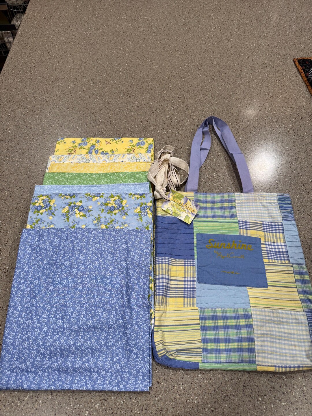 Sunshine Quilt Kit: April Cornell Moda Fabrics, Fabric Bag & Swatch - Etsy