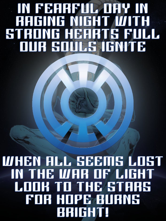 Blue Lantern Corps Digital Print | DC Comics Wall Art | Instant ...