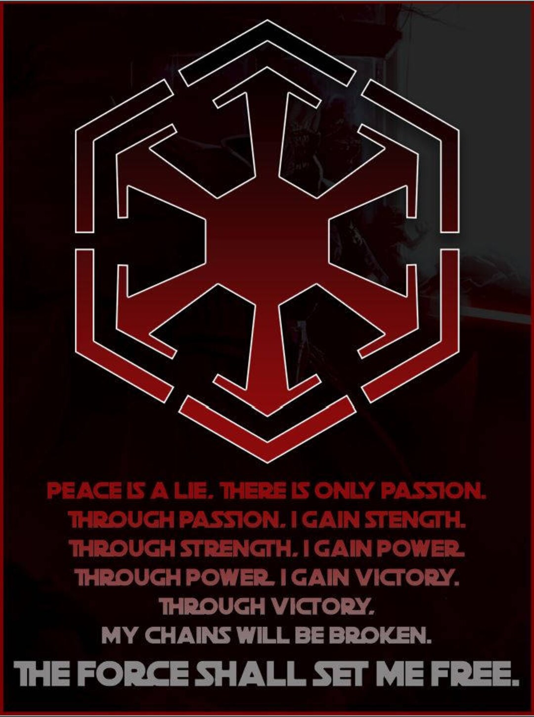 Star Wars Sith Poster - Etsy