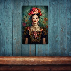 Frida Kahlo Poster Frida Kahlo Portrait Frida Kahlo Print Frida Kahlo ...