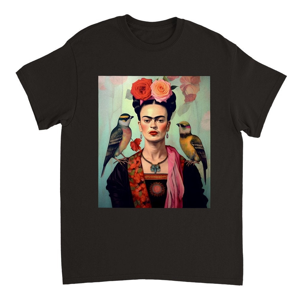 Frida Kahlo Tee, Frida Kahlo Portrait Shirt, Frida T-shirt, Frida Kahlo Tshirt, Baggy Shirt ...