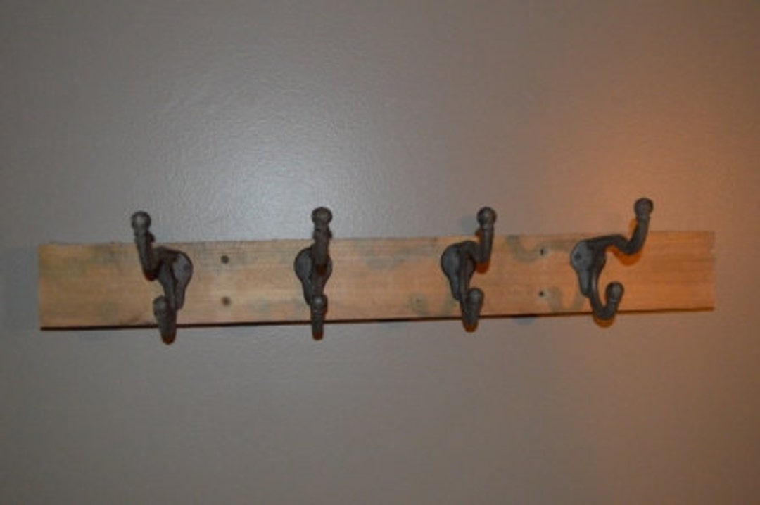 Rustic Wood Coat Rack - Etsy