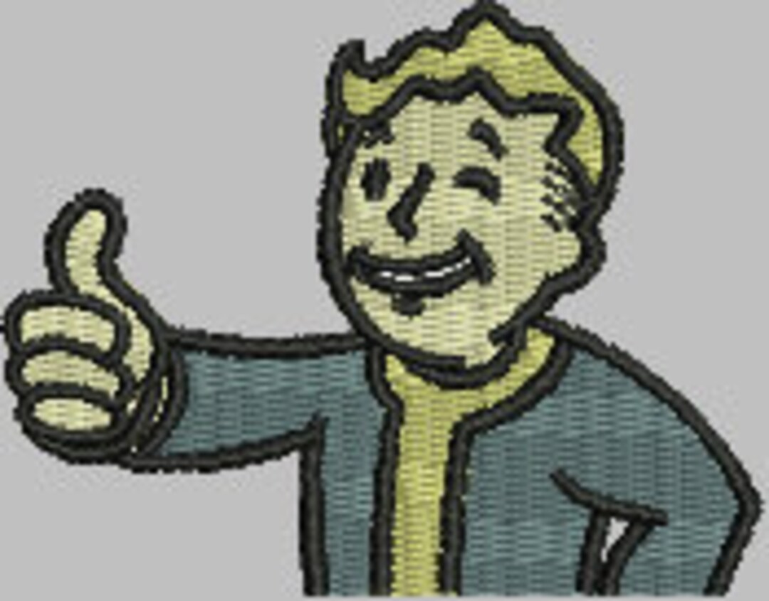 Fallout Helmet DST Embroidery Patches - Etsy