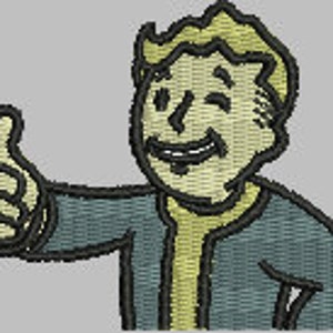 Fallout Helmet DST Embroidery Patches - Etsy