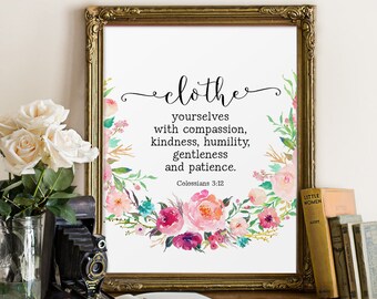 Colossians 3 12 | Etsy
