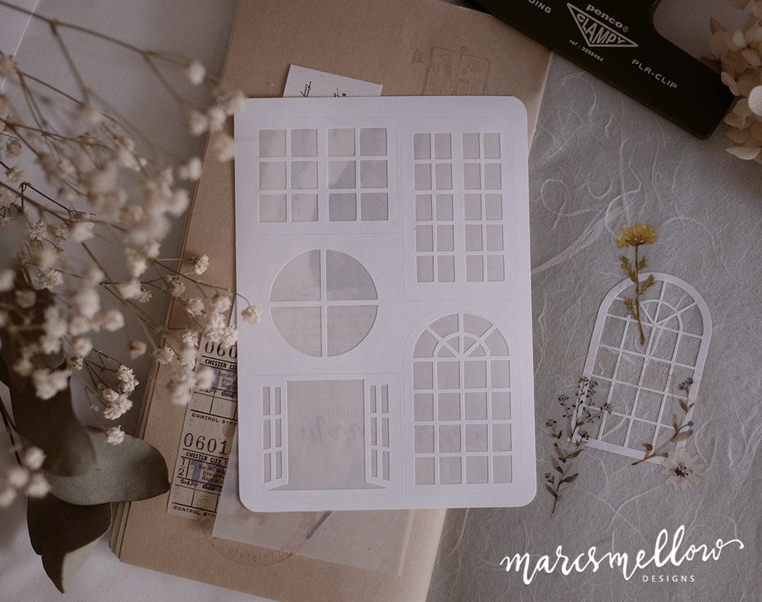 Windows Cutout Sticker Sheet - Journaling, Bullet Journal Sticker ...