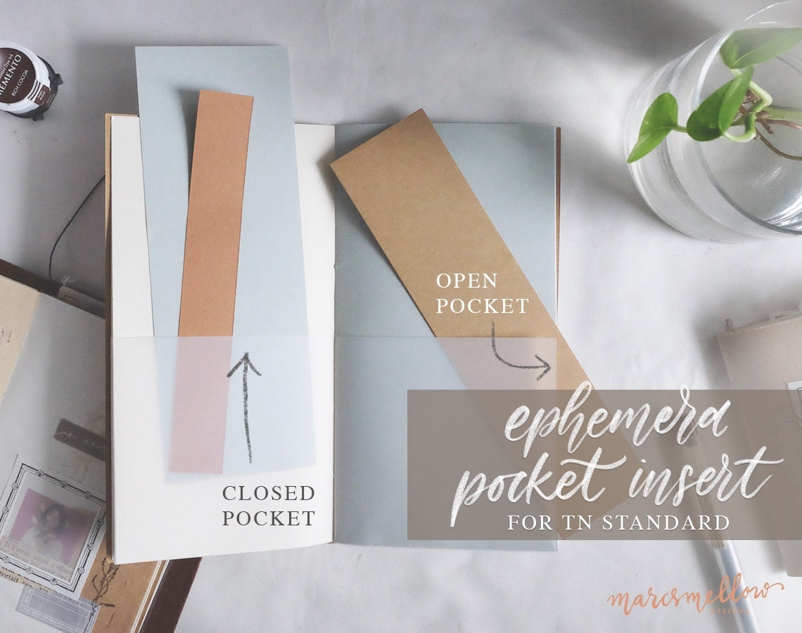 24 Pockets Insert for Traveler's Notebook Standard or Passport, to ...