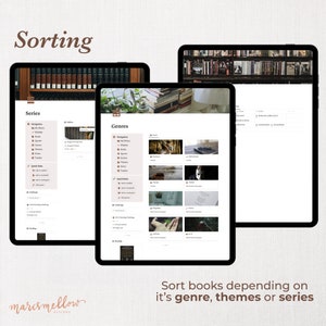 Reading Tracker Notion Template, Reading Log and Tracker to Keep Your Library Organised in a ...