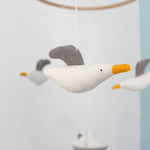Seagull Mobile With Boats, Nautical Decor, Boats Mobile, Seagull Mobile ...