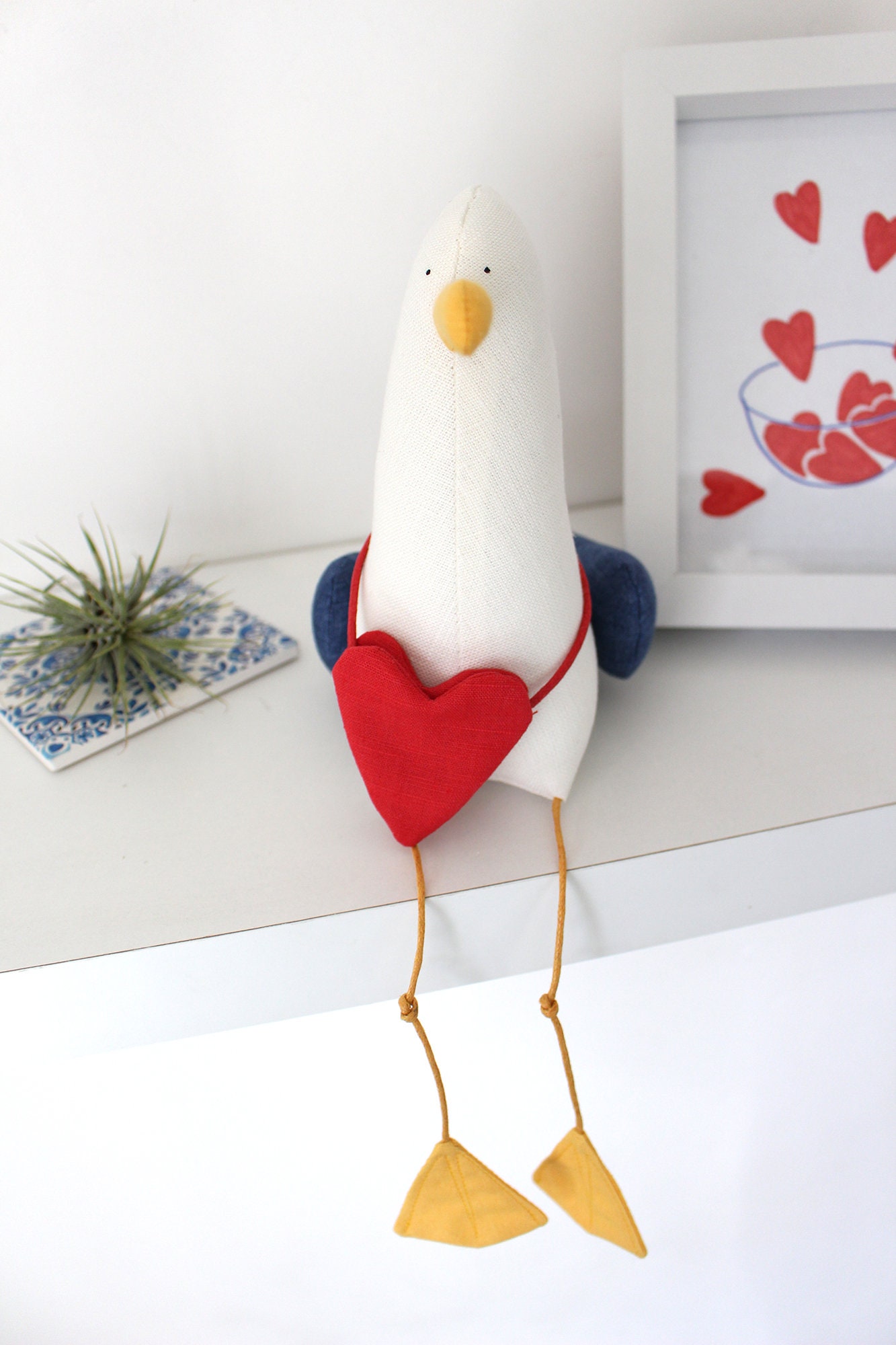 Seagull With Heart Bag, Engagement Gift, Valentine Gifts for Him or Her ...