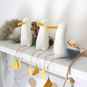 Trio Seagulls, Nautical Decor, Set of Three Seagulls, Lot Seagulls, Sea ...