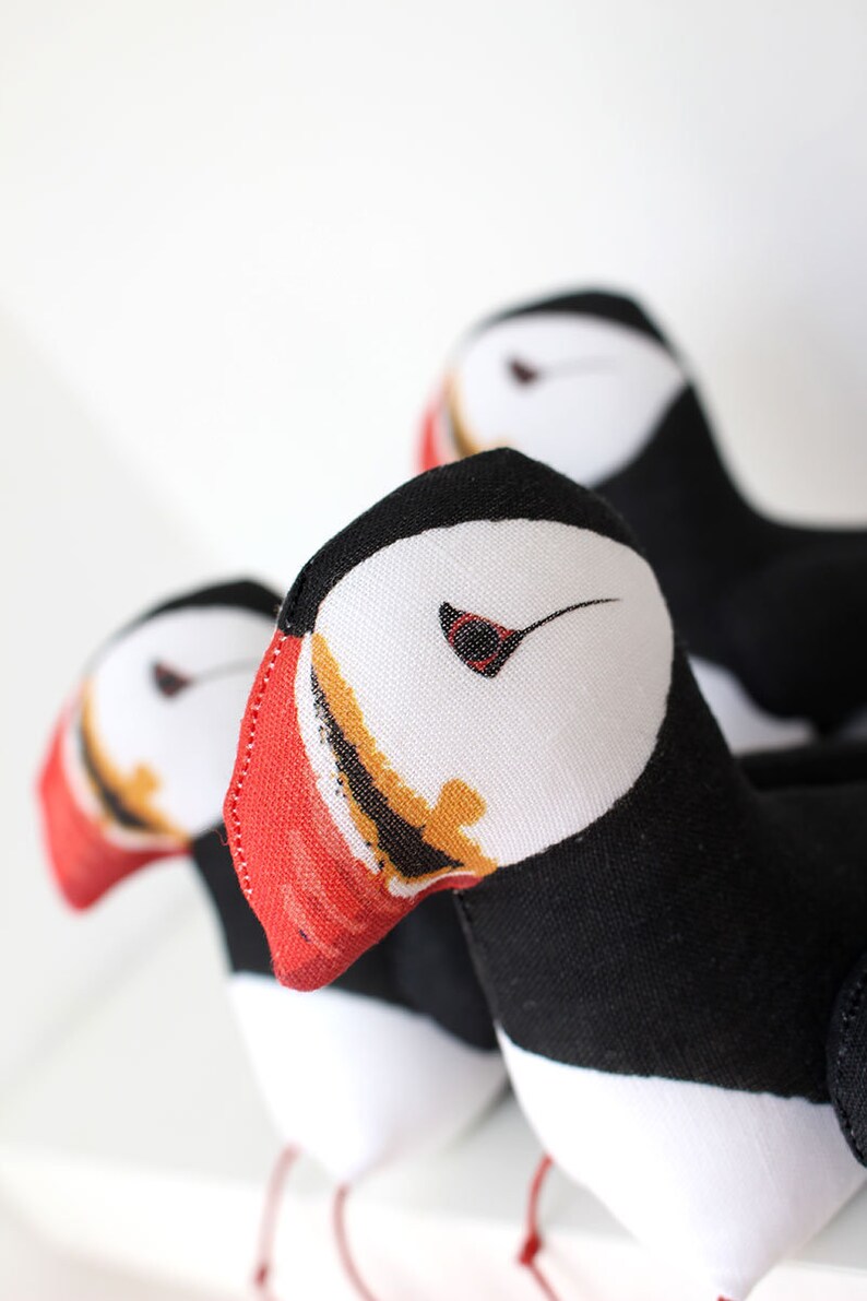 Puffin Collectible Toy, Nautical Decor, Ocean Decoration, Nordic Bird ...