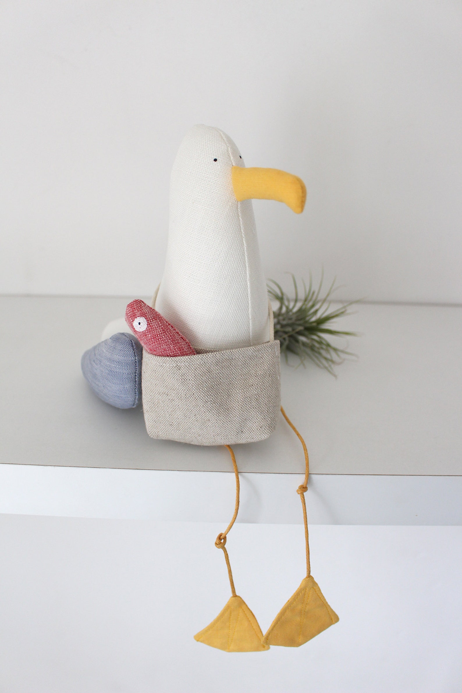 Seagull With Bag and Sardine, Collectible Toy, Seagull Mine, Seagull ...