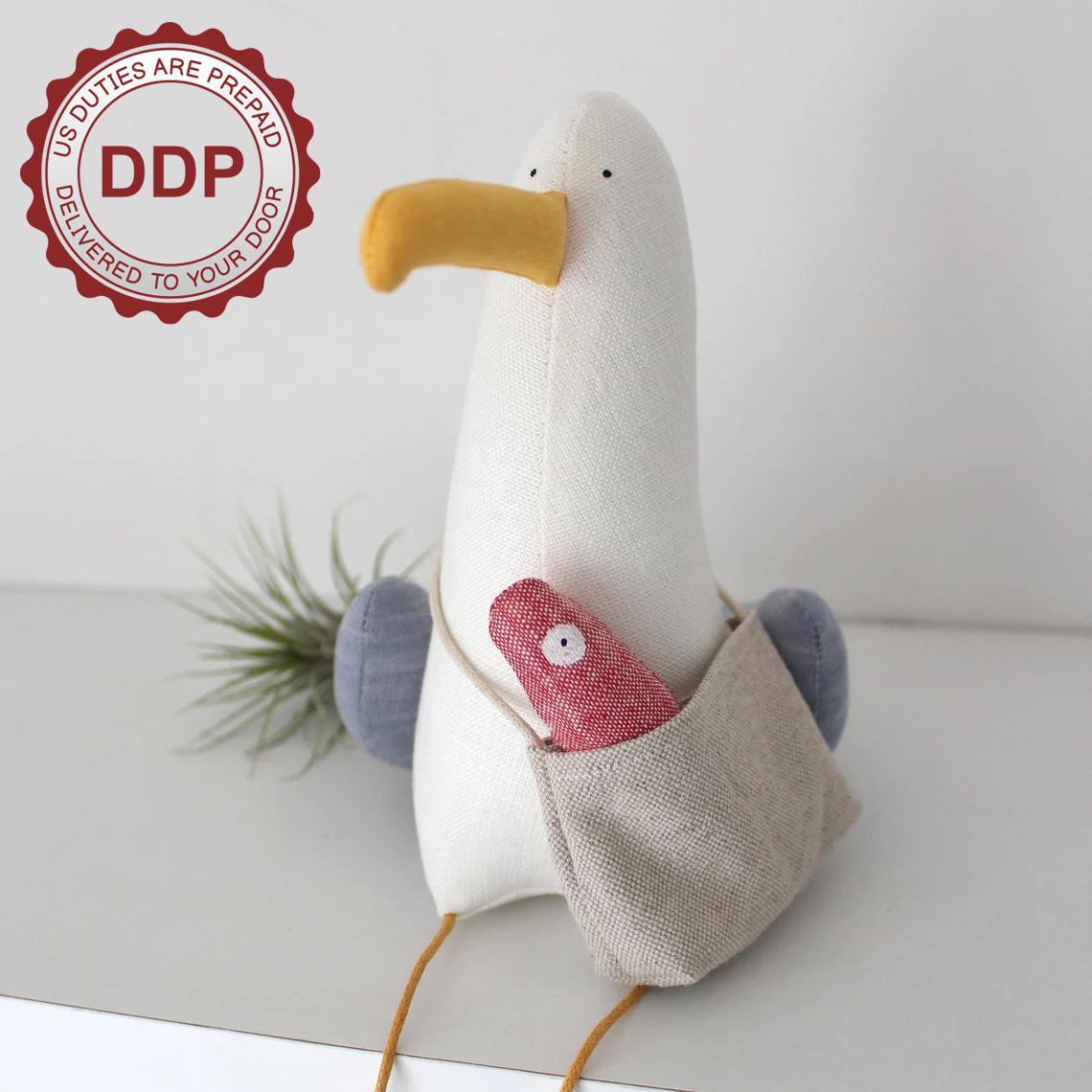 Seagull With Bag and Sardine, Collectible Toy, Seagull Mine, Seagull ...