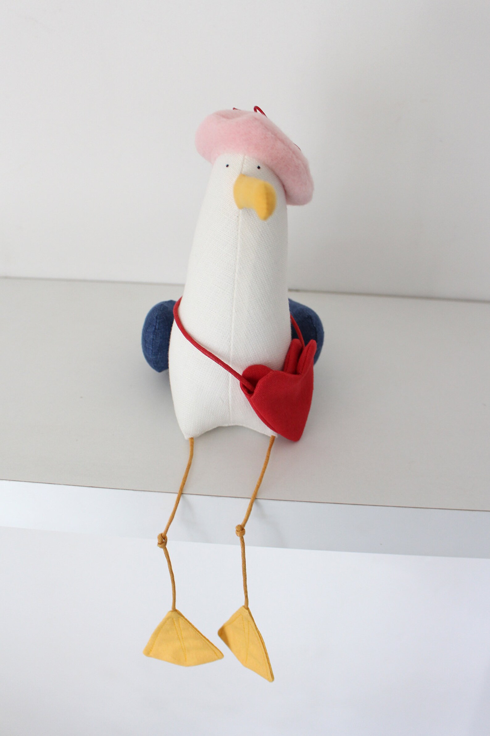 Seagull With Heart Bag and Beret, Engagement Gift, Valentine Gifts for ...