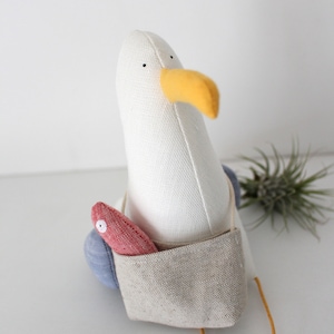 Seagull With Bag and Sardine, Collectible Toy, Seagull Mine, Seagull ...