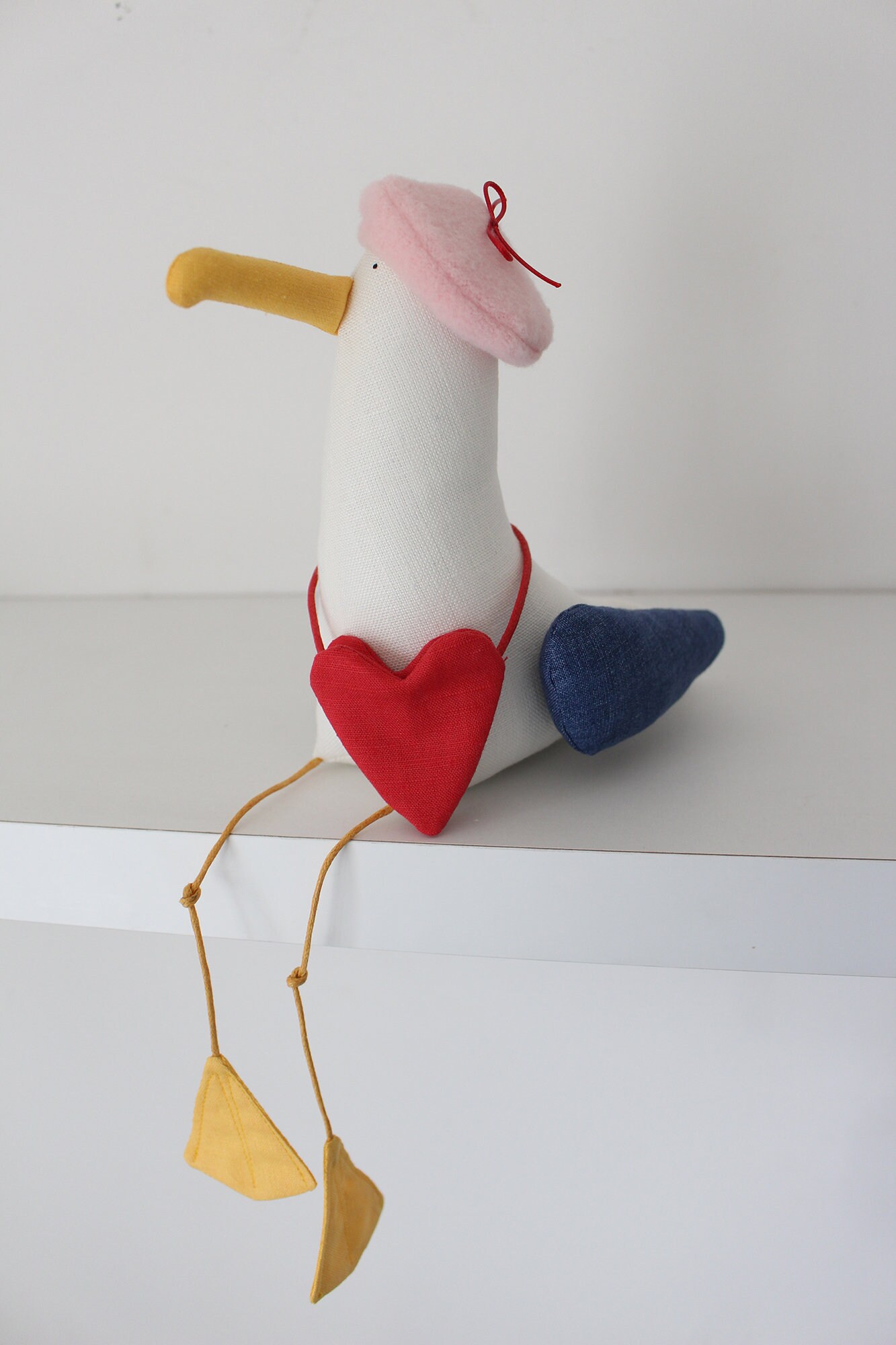 Seagull With Heart Bag and Beret, Engagement Gift, Valentine Gifts for ...