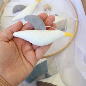 Seagull Mobile With Boats, Nautical Decor, Boats Mobile, Seagull Mobile ...