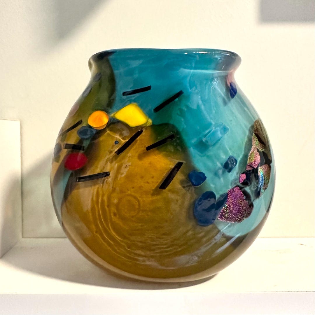 Glass Vase, Handmade, GLASS ART - Etsy
