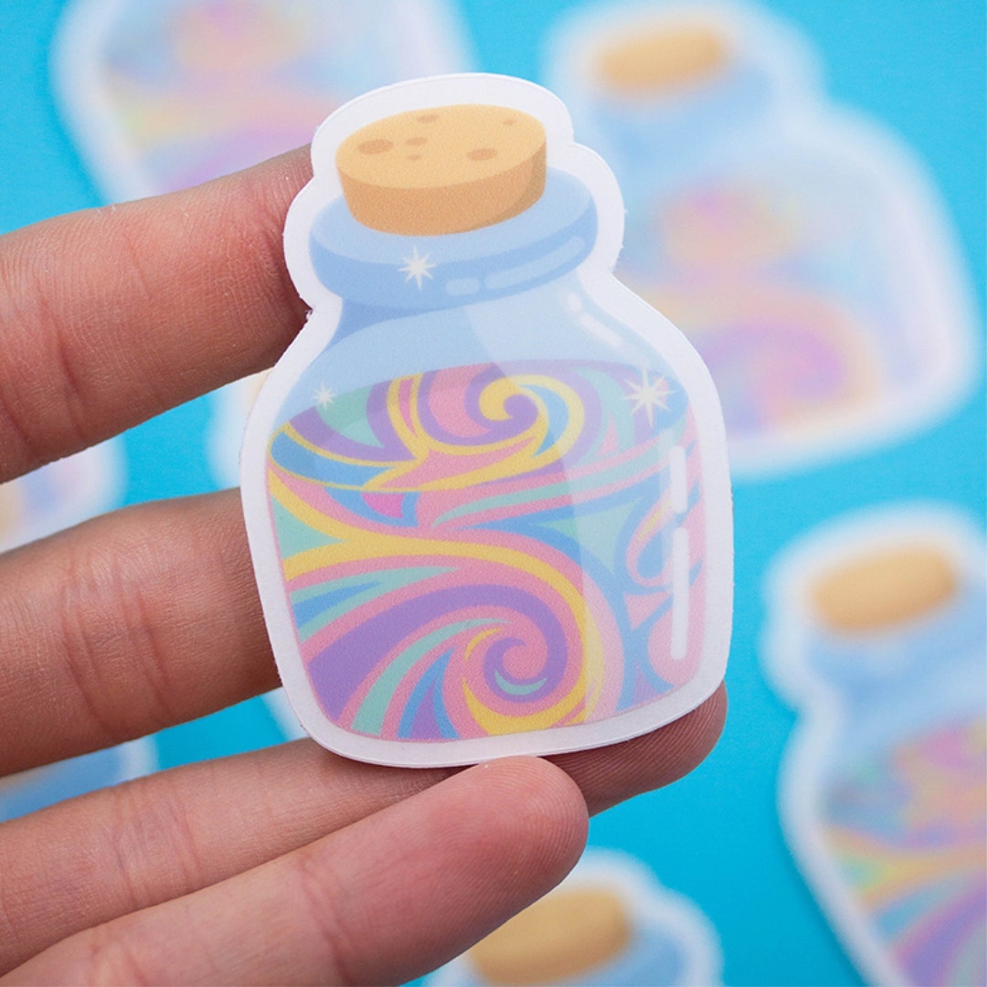 Potion Vinyl Sticker|cute Gamer Potion Multicolor Time Ocarina Life ...